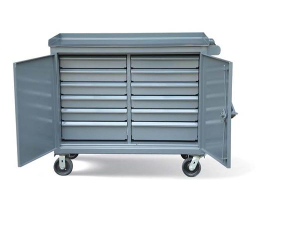 Twelve-Drawer Mobile Mechanics Cart | Motion Savers Inc. | 877-832-4154