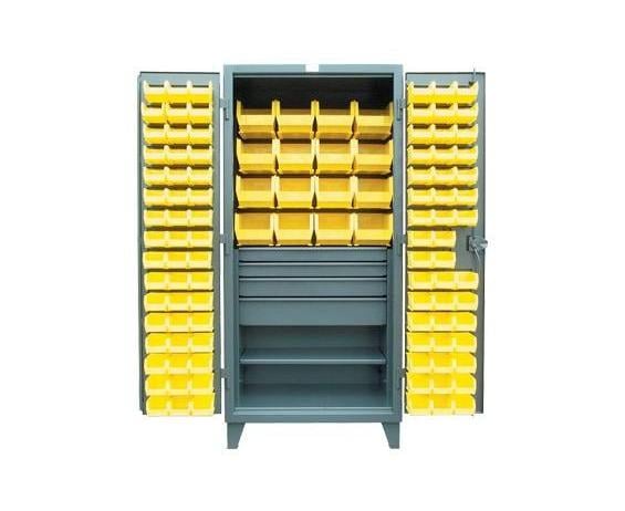 Four Drawer Bin Storage Cabinet | Motion Savers Inc. | 877-832-4154