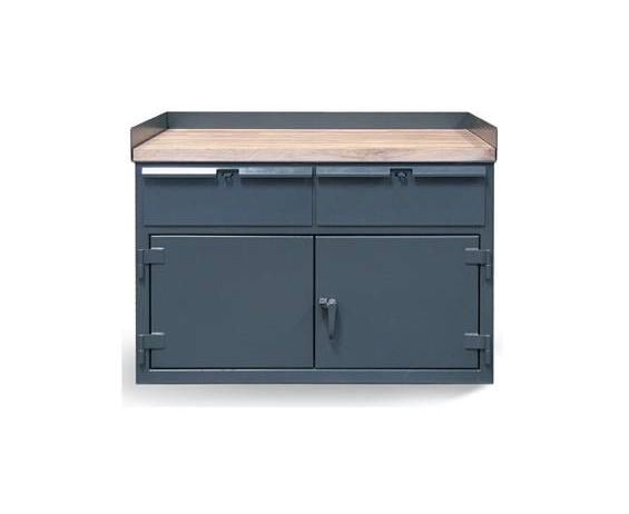 Cabinet Workbench With Maple Top & Drawers | Motion Savers Inc. | 877-832-4154
