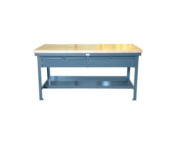 Standard Shop Table With Maple Top And Two Drawers | Motion Savers Inc ...