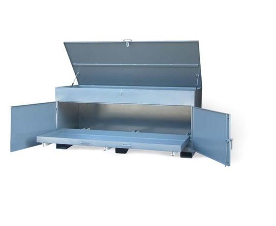 Utilty Job Box With Slide Out Bottom | Motion Savers Inc. | 877-832-4154