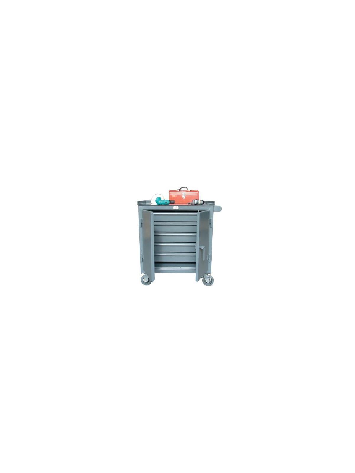 Five Full Width Drawer Tool Cart | Motion Savers Inc. | 877-832-4154