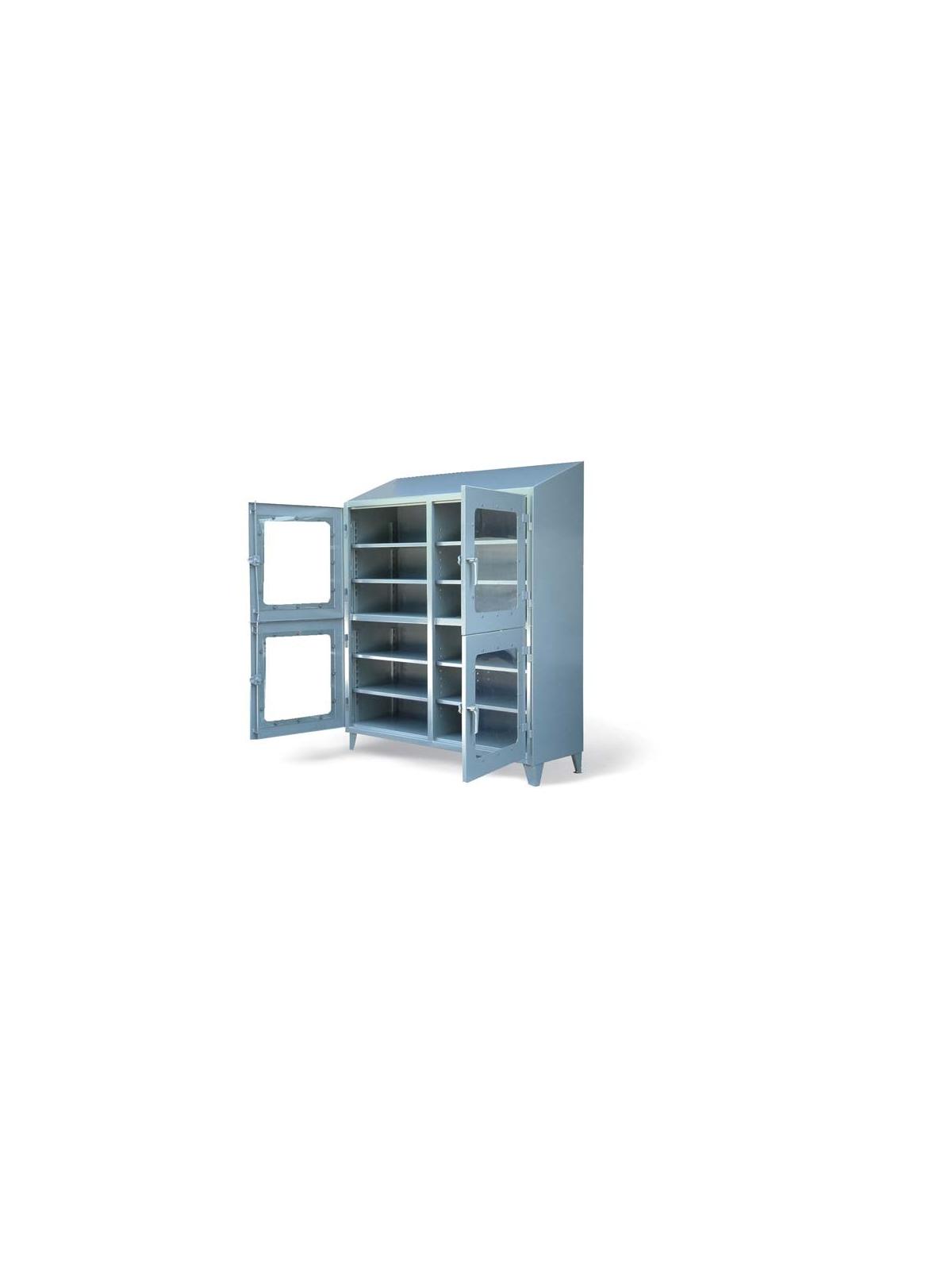 Four Compartment Clearview Cabinet With Shelves | Motion Savers Inc ...