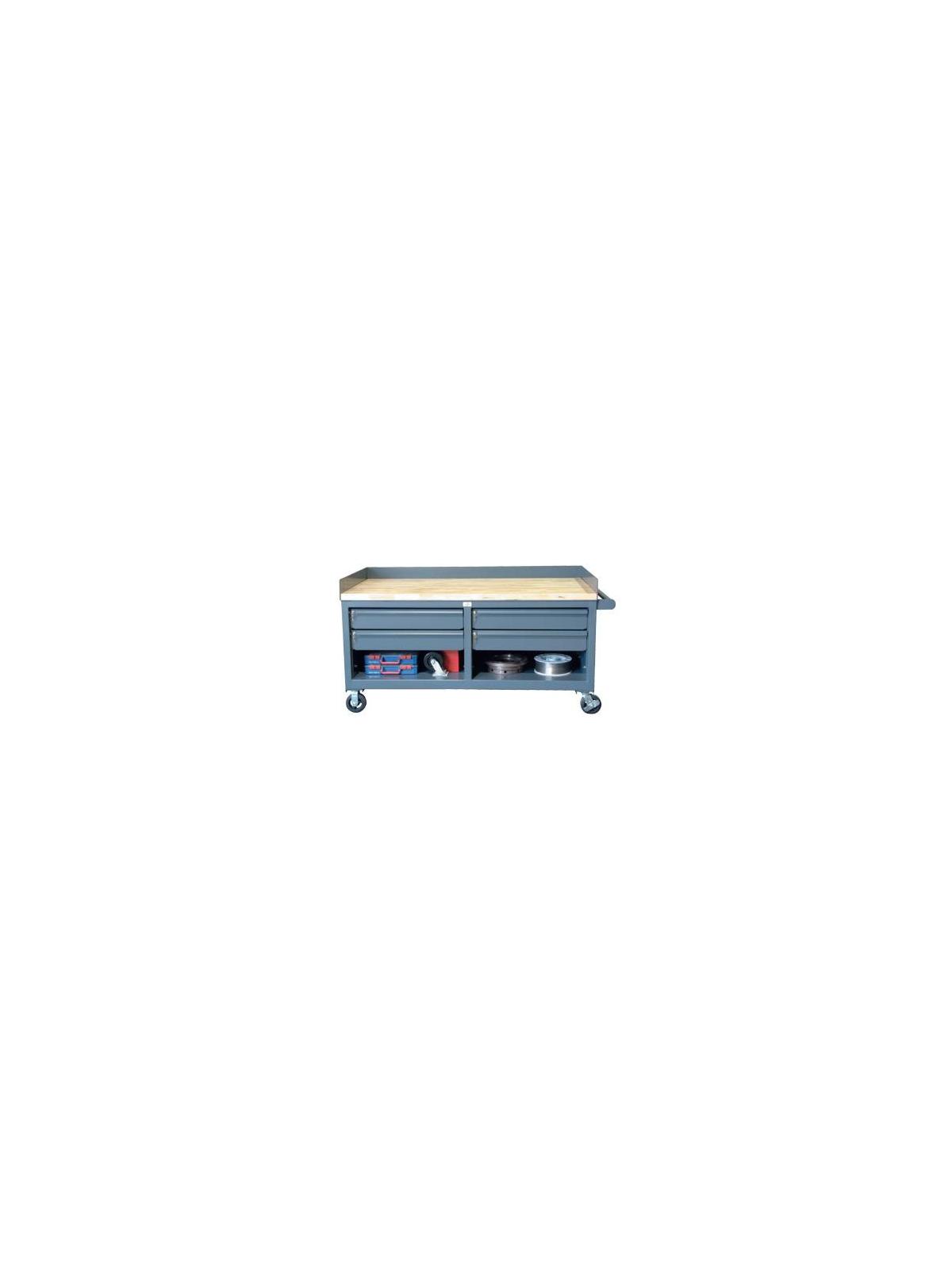 Mobile Cabinet Workbench With Key Lock Drawers | Motion Savers Inc ...
