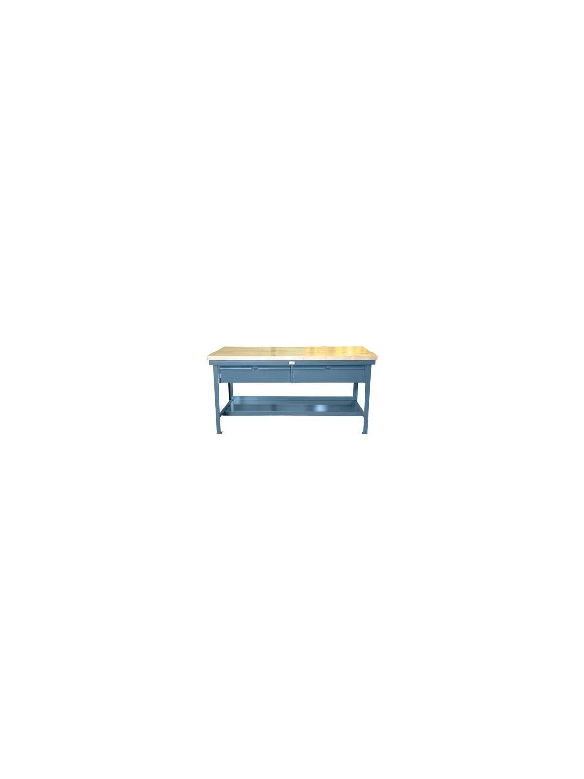 Standard Shop Table With Maple Top And Two Drawers | Motion Savers Inc ...